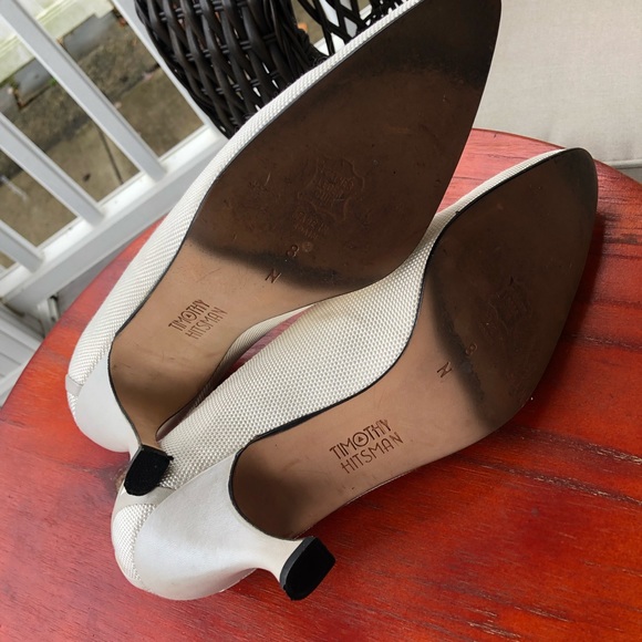 Timothy Hitsman | Shoes | Timothy Hitsman Cream Honeycomb Pattern Heels ...